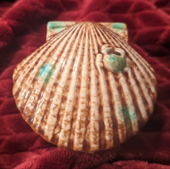 Unknown | Accents | Vintage Japanese Brass Metal Base Ceramic Clay ...